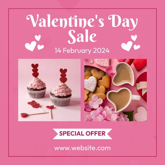 Valentine's Day Sale Ads Template | PosterMyWall