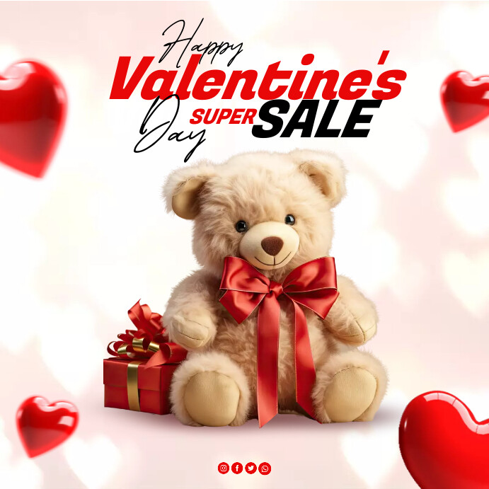 valentine's day sale instragram post Template | PosterMyWall