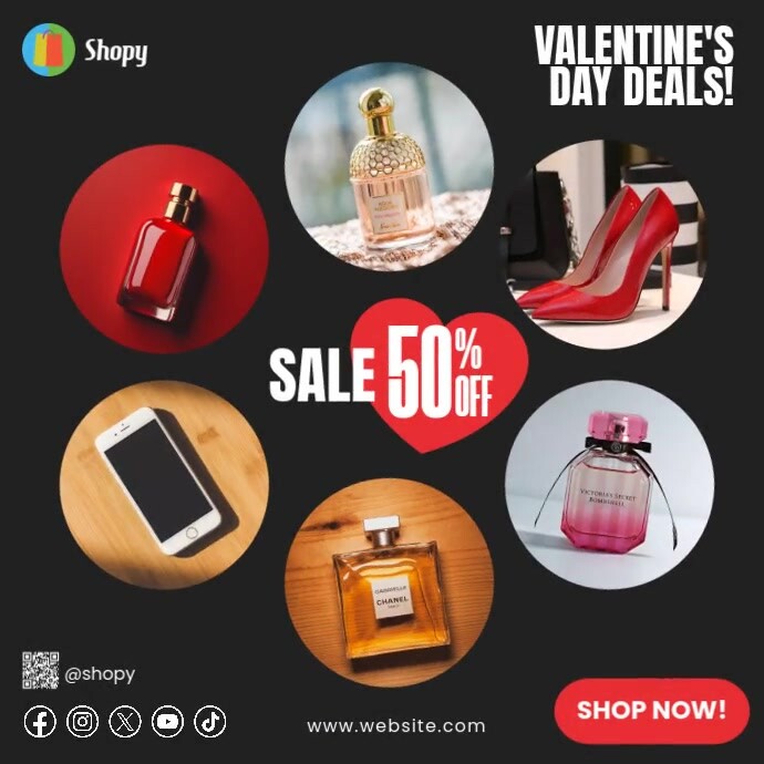 Copy of Valentine's Day Sale products instagram ad | PosterMyWall