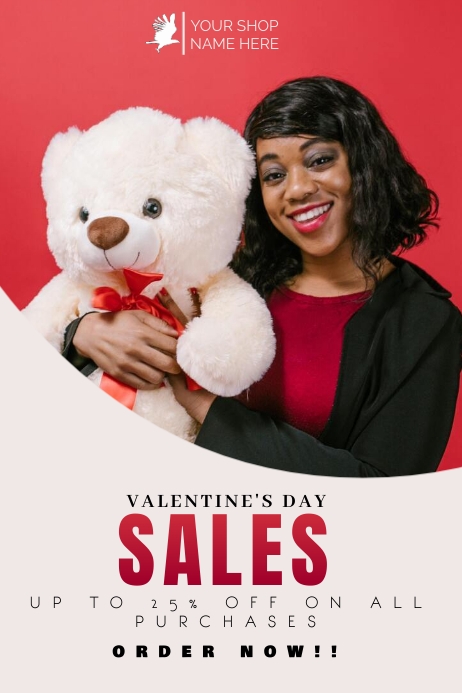 Valentine's Day sales design Template | PosterMyWall