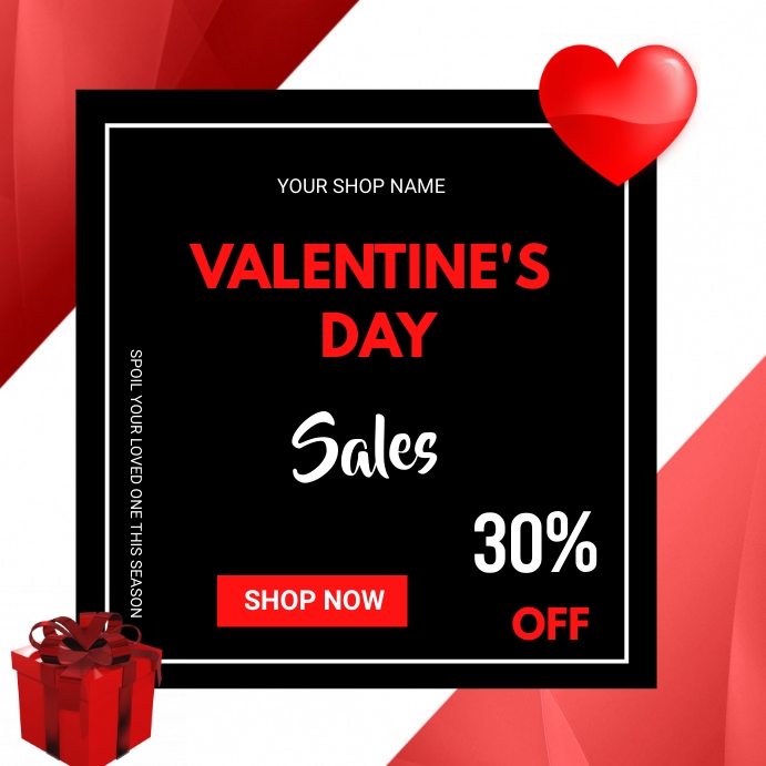 Valentine's day sales Template | PosterMyWall