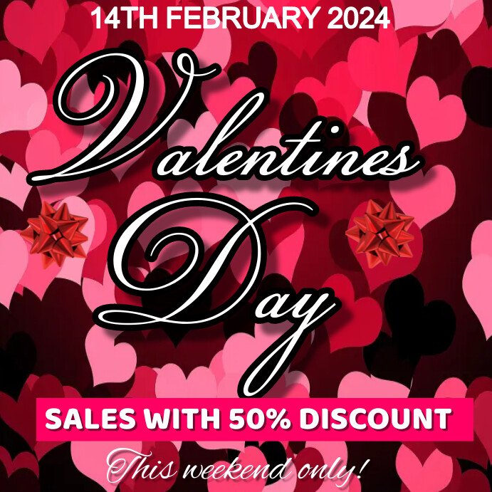 Valentine's Day sales Instagram post Template | PosterMyWall