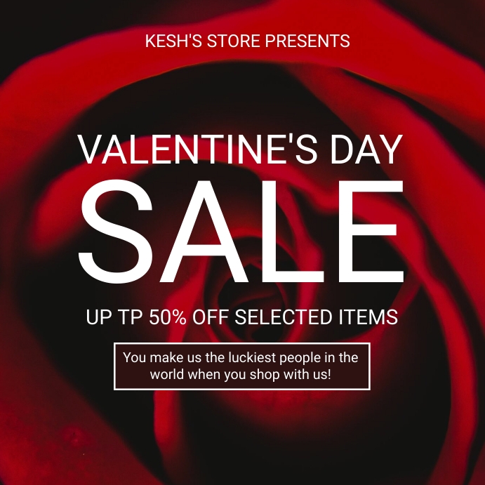 Valentine's Day Sales Templates | PosterMyWall