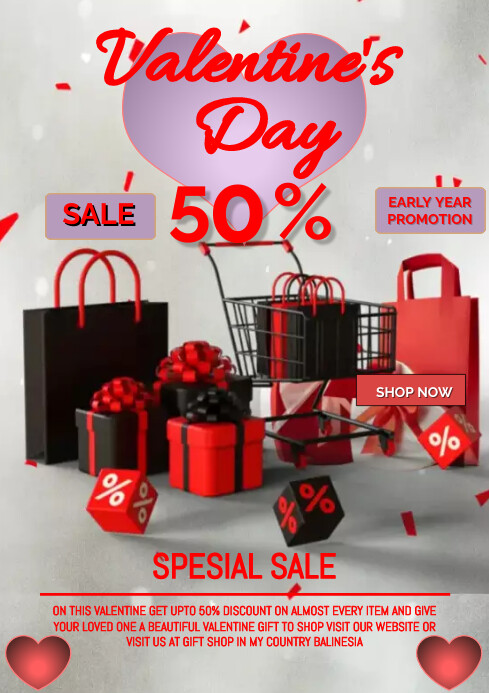 valentine's day sell Template | PosterMyWall