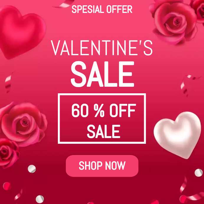 valentine's day shop Template | PosterMyWall