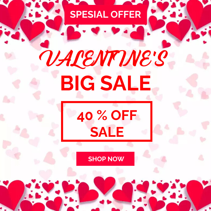 valentine's day shop Template | PosterMyWall