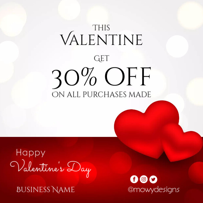 Valentine's Day Special Offer Template | PosterMyWall
