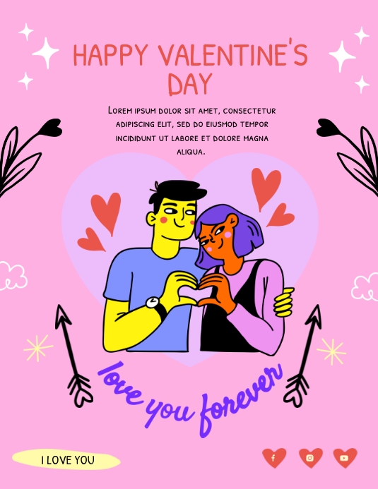 Valentine's Day Special Wishes Greeting Card Template | PosterMyWall