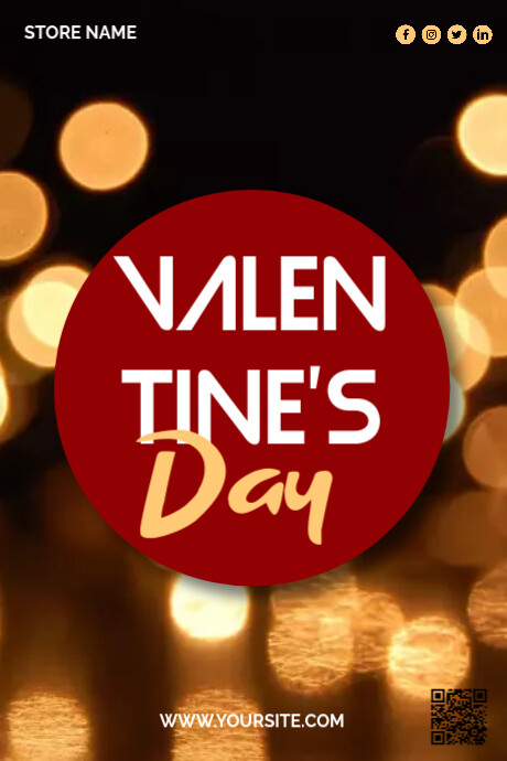 Valentine's day store poster Template | PosterMyWall