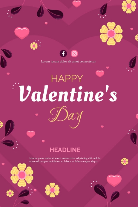 Copy of VALENTINE'S DAY TEMPLATE | PosterMyWall