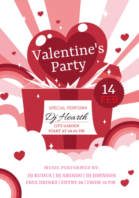 VALENTINE'S DAY TEMPLATE | PosterMyWall