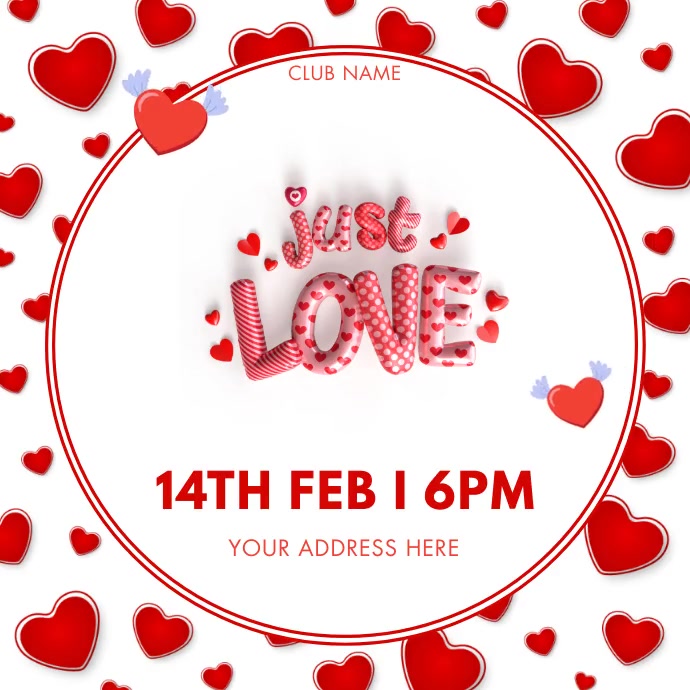 Valentine's Day Template | PosterMyWall