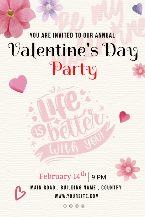 Copy of VALENTINE'S DAY TEMPLATE | PosterMyWall