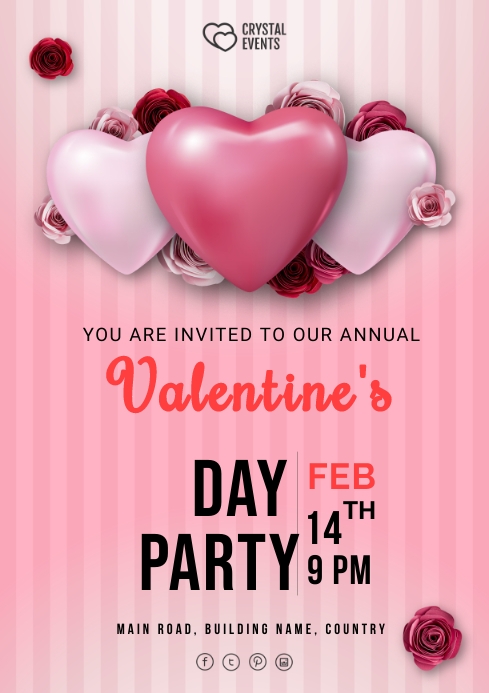 VALENTINE'S DAY TEMPLATE | PosterMyWall