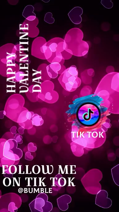 Valentine's day tik tok ,template | PosterMyWall
