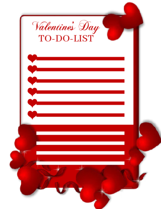 Copy of Valentine's Day To-Do-List | PosterMyWall