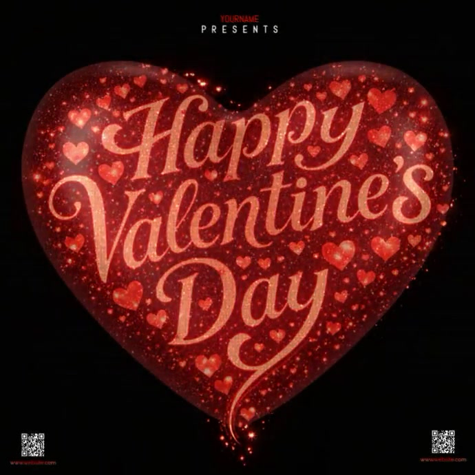Valentine's Day Video Card Template | PosterMyWall