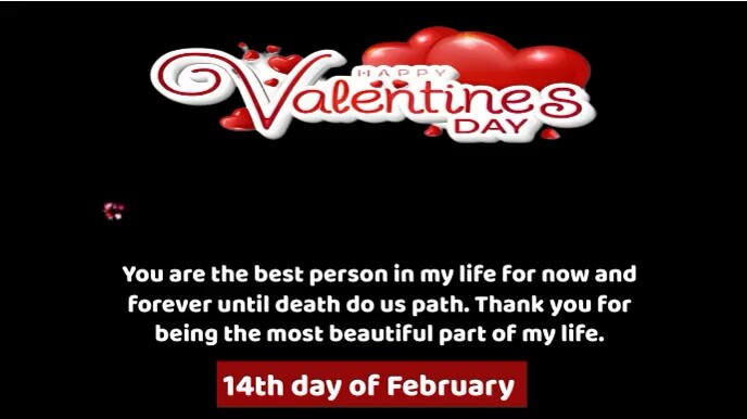 Valentine's day video Template | PosterMyWall