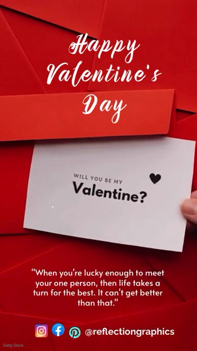 Valentine's day video Template | PosterMyWall
