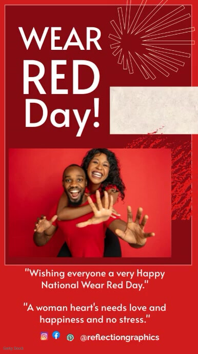 Copy of Wear Red day template | PosterMyWall