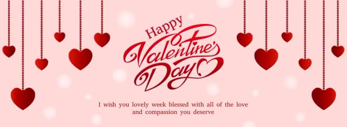 Valentine's day wishes facebook cover photo Template | PosterMyWall