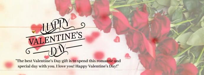 Valentine's day wishes facebook cover photo Template | PosterMyWall