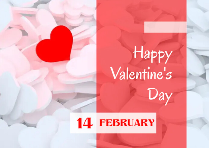 Valentine's Day Wishes Postcard Template | PosterMyWall