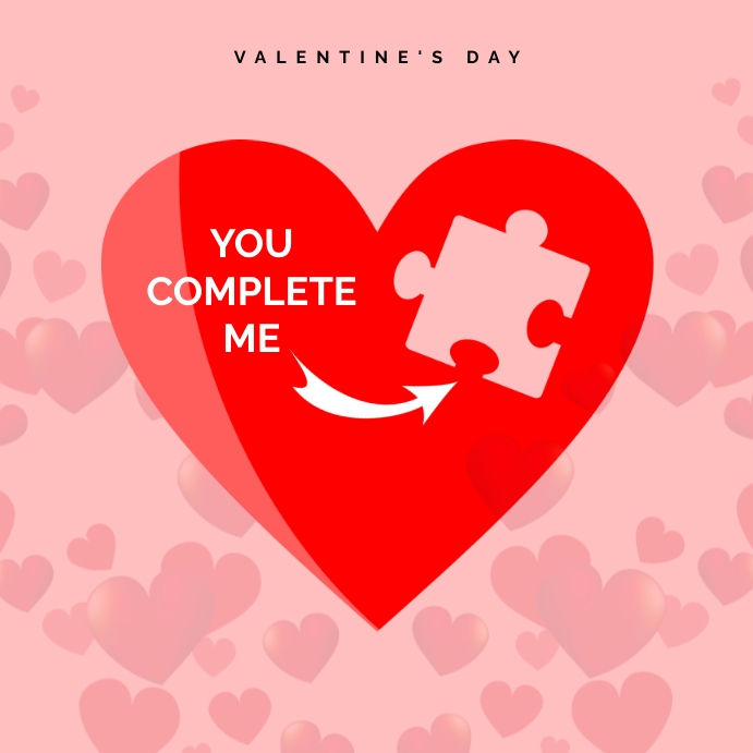 You Complete Me Heart