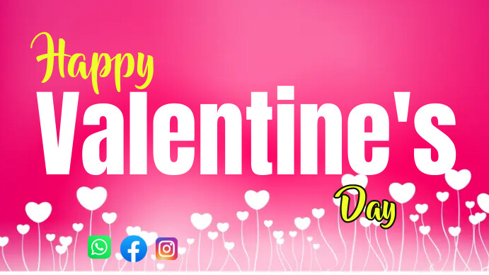 Valentine's Facebook cover Template | PosterMyWall