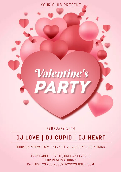 valentine's flyers Template | PosterMyWall