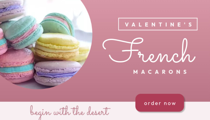 Valentine's French Macarons Template | PosterMyWall