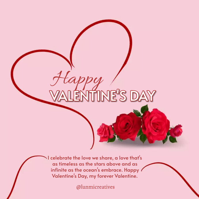 Valentine's greeting card Template | PosterMyWall