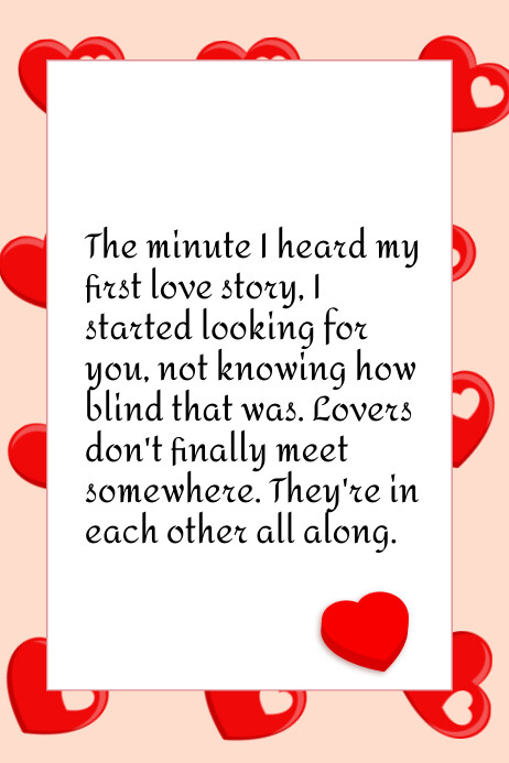 Valentine's Greetings card template | PosterMyWall