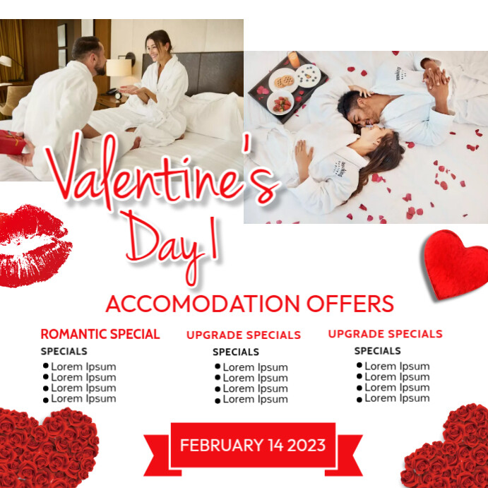 Valentine's Hotel Instagram Template | PosterMyWall