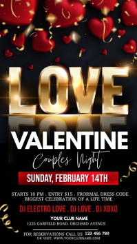 Valentine party instagram story Template | PosterMyWall