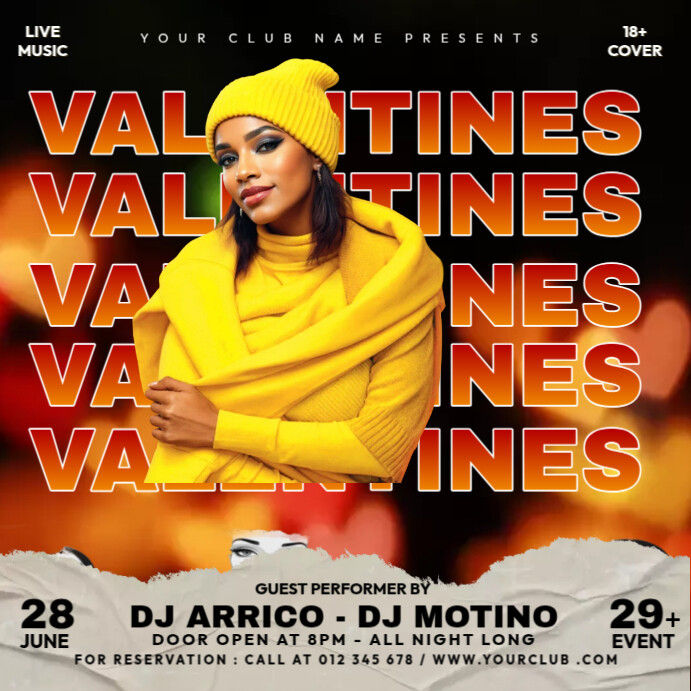 Valentine's Live Music Template | PosterMyWall