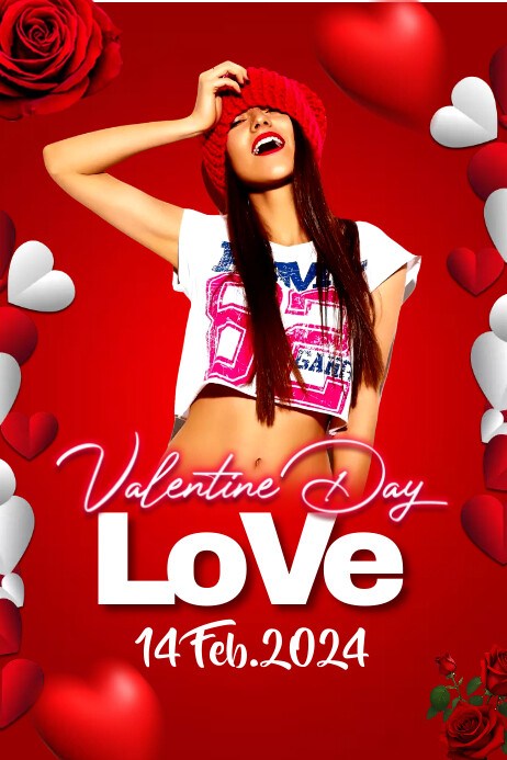 Valentine's love flyer Template | PosterMyWall
