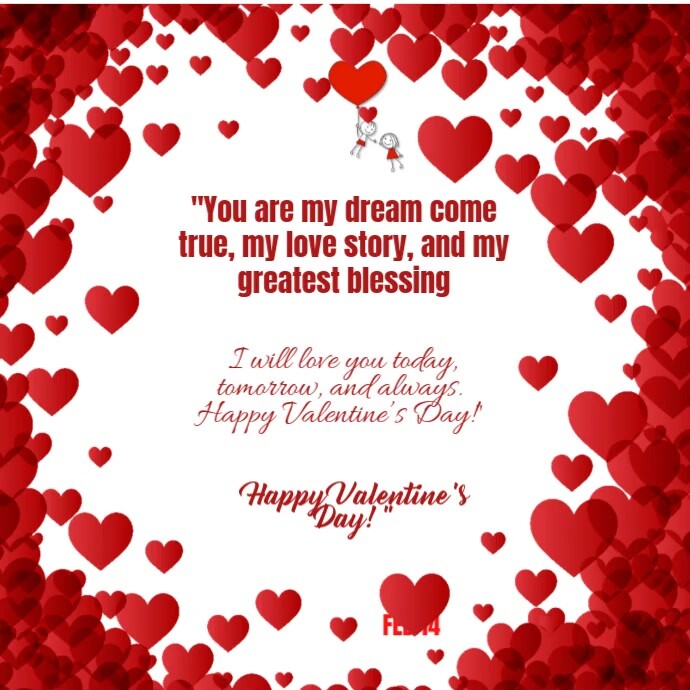 Plantilla de Valentine's love text messages | PosterMyWall