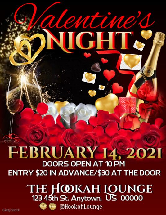 Valentine's Night Template | PosterMyWall