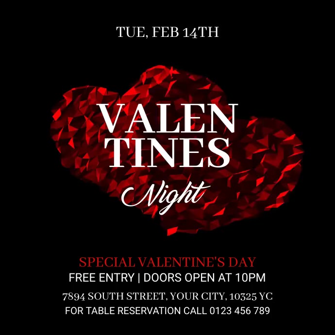 Valentine's night Template | PosterMyWall