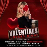 valentines party post Template | PosterMyWall