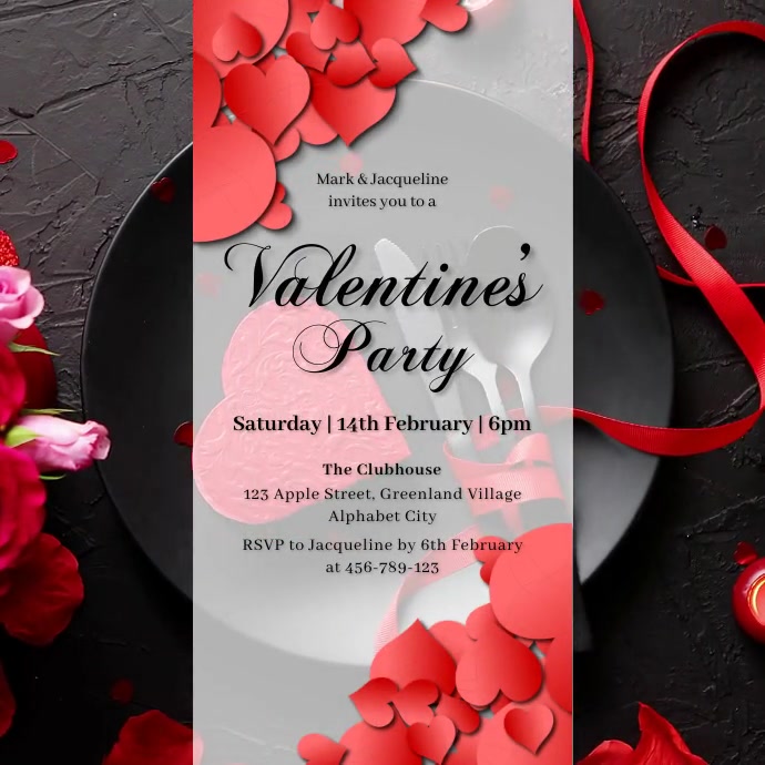 Valentine's Party Invitation Template | PosterMyWall