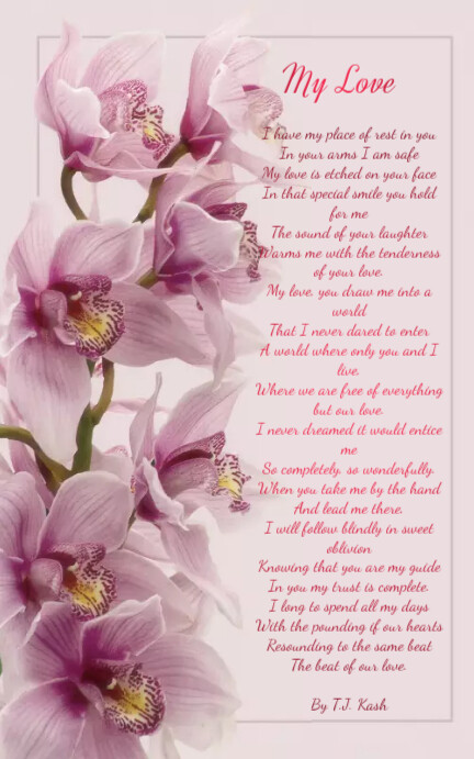 Valentine Poem Template Printable Husband Valentine's Poem Card