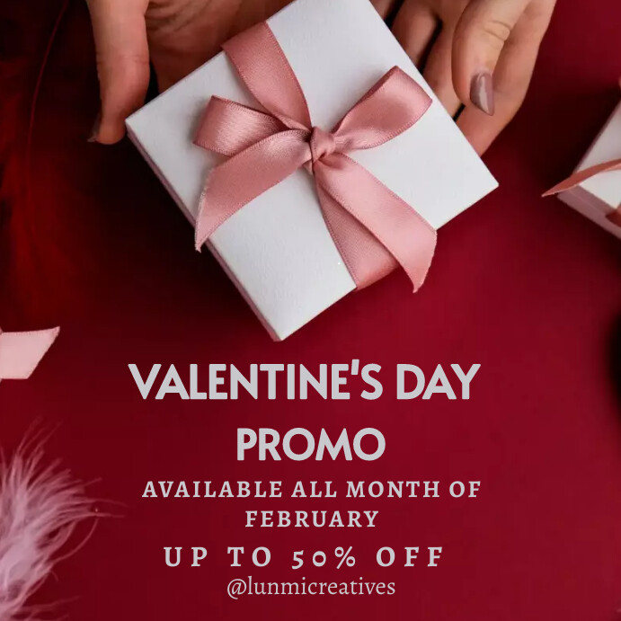 Valentine's promo sales Template | PosterMyWall
