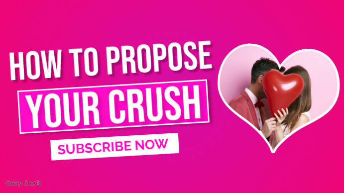 Copy of Valentine's propose day YouTube Thumbnail | PosterMyWall