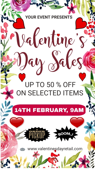 Copy of Valentine's Retail Flyer Template | PosterMyWall