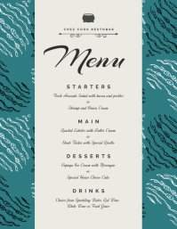 Valentine's Romantic Elegant Menu Template | PosterMyWall