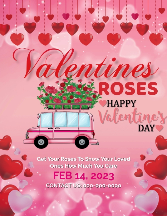 Valentine's Roses Template | PosterMyWall