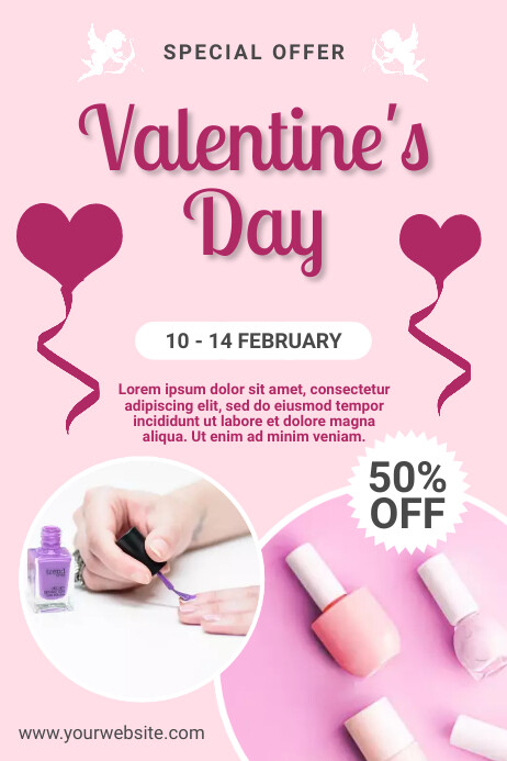 Valentine's Sale Poster Template | PosterMyWall