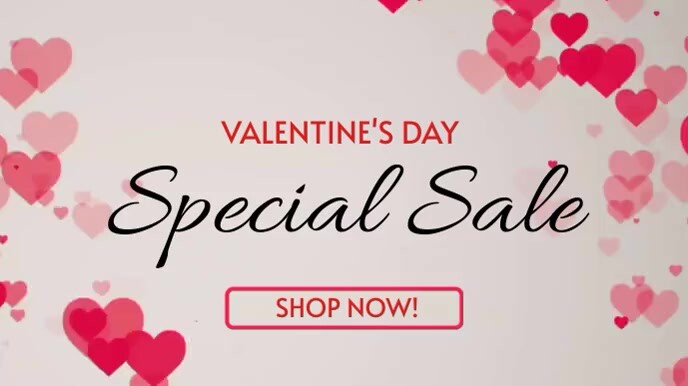 Valentine's Sale Video Template | PosterMyWall